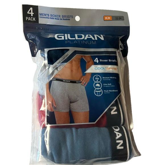 Gildan | Underwear & Socks | Gildan 4 Pairs Of Boxer Briefs Medium 3234 ...
